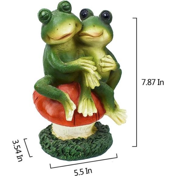 Accents | Frog Garden Statues Outdoor Decor Resin Couple Frogs Sitting ...